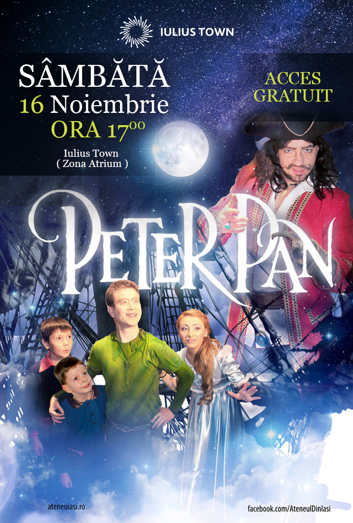 Peter Pan si o lume fascinanta a imaginatiei se instaleaza in Iulius ...