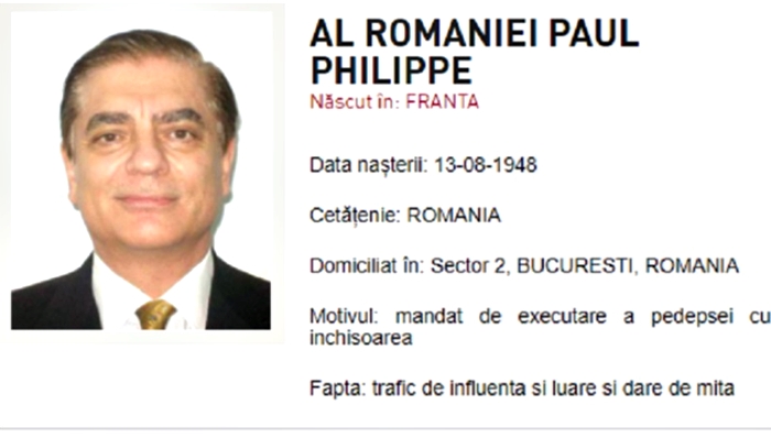 Printul Paul Philippe al Romaniei, dat in urmarire internationala ...