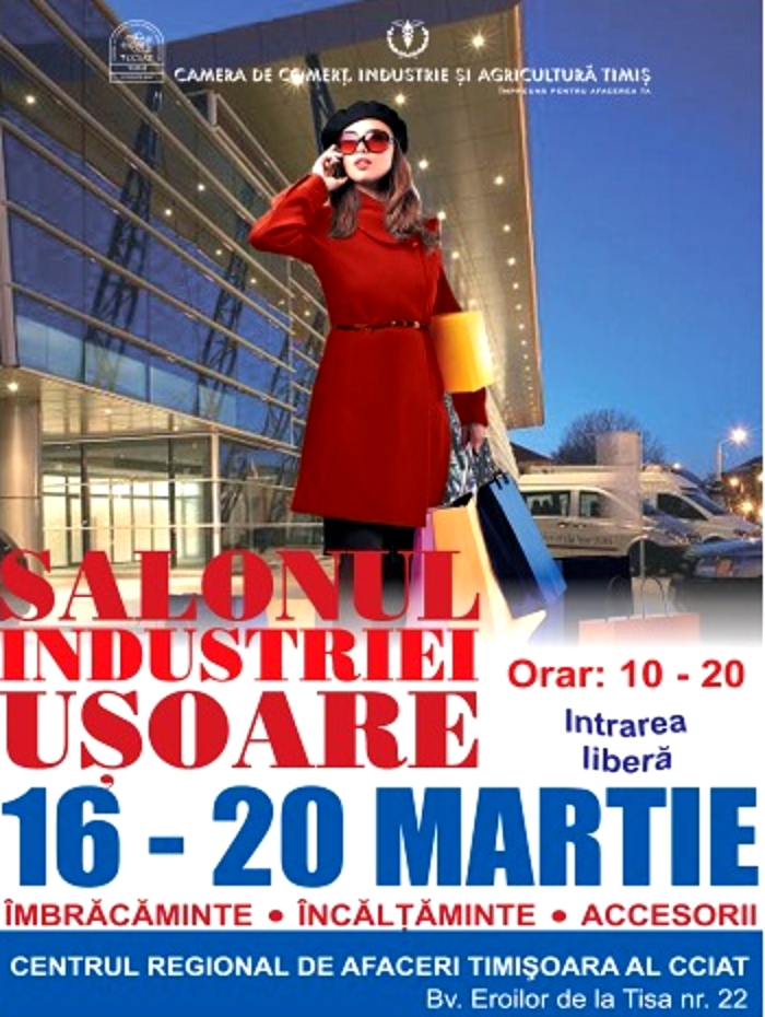 Expozitie la Timisoara! Salonul Industriei Usoare, editie de primavara 2022, in organizarea ...