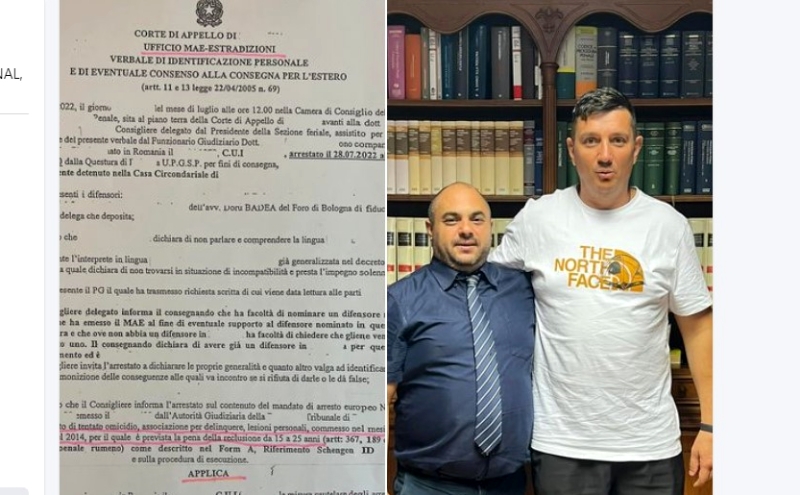 Avocatul din Italia al interlopului Alin Oita anunta ca nu exista probe ...