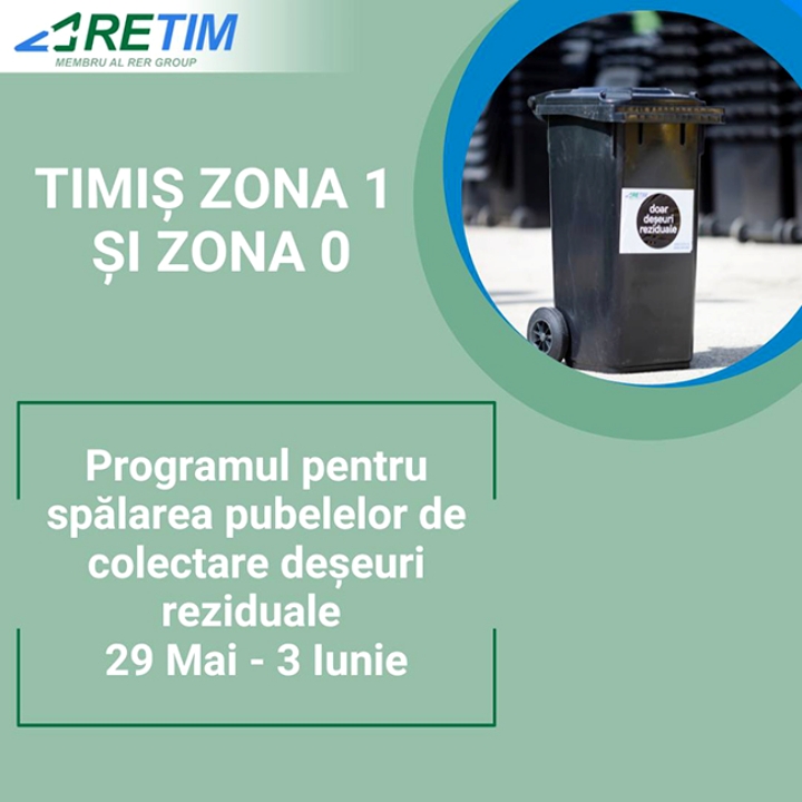RETIM: Programul saptamanii 29 mai – 3 iunie 2023 pentru spalarea ...