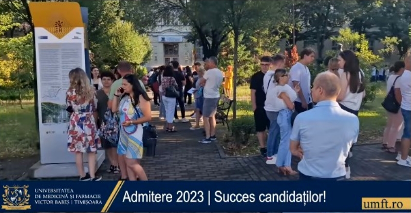 Concurenta mare la examenul de admitere la Universitatea de Medicina si Farmacie din Timisoara ...