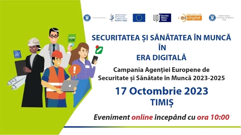 “Sanatate si securitate in munca in era digitala” / Webinar organizat ...