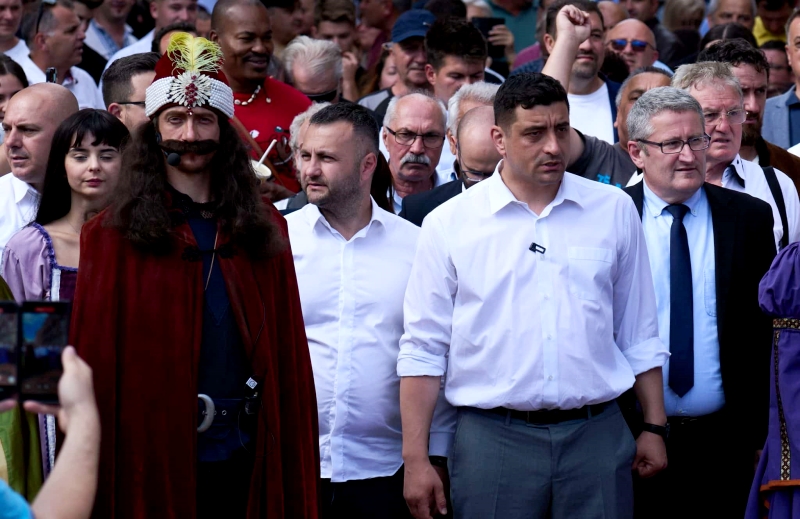 George Simion, la Timisoara: ”Impreuna cu noi se afla inaintasul nostru ...