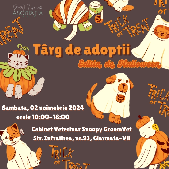 Targ de adoptii pentru caini si pisici organizat de Asociatia „Poli ...