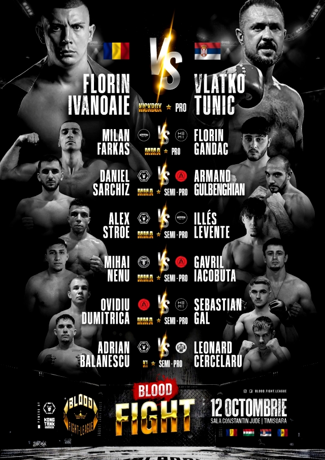 "Blood Fight League – Episodul 4" transformă Timisoara in capitala ...