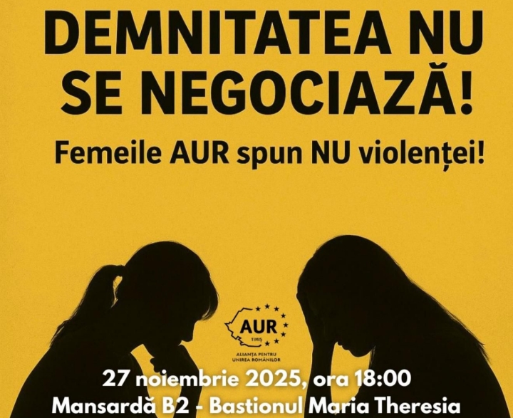 Femeile AUR din Timis spun "NU" violentei, dupa ce o senatoare POT a ...